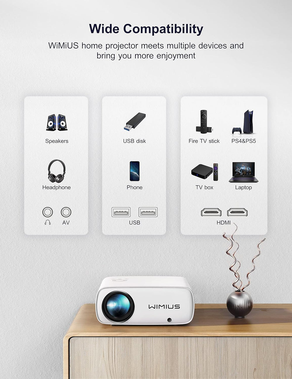 WiMiUS Home Projector S26 – WiMiUS Official