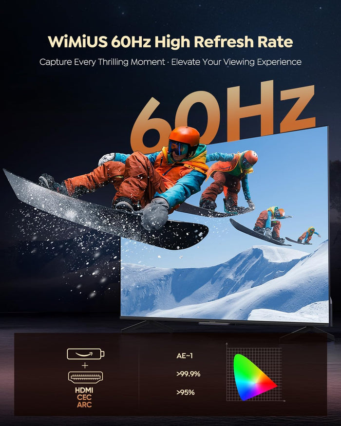 WiMiUS P62 Pro Projector with WiFi and Bluetooth – WiMiUS Official