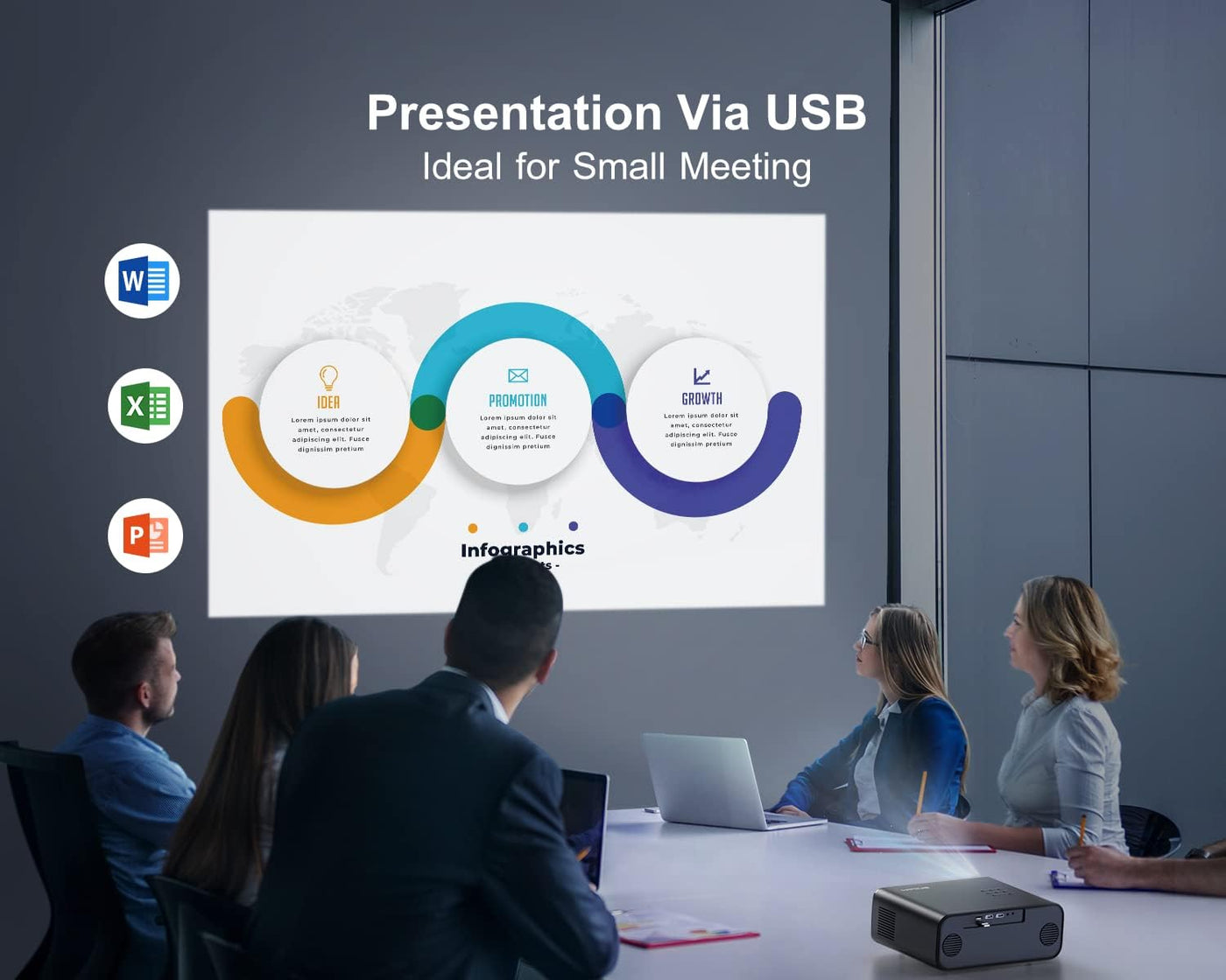 【Auto Focus & Keystone】Projector, WiMiUS Outdoor Projector P62 WiFi 6 ...