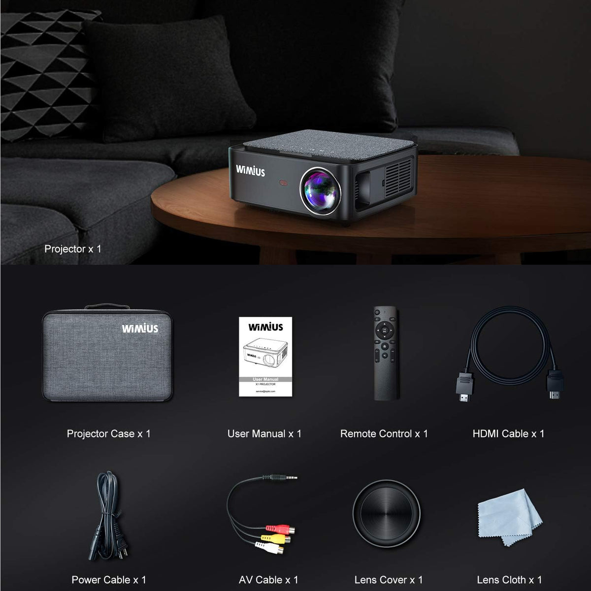 WiMiUS Home Projector K1 – WiMiUS Official