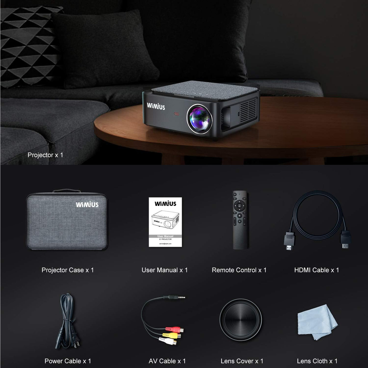 WiMiUS Home Projector K1 – WiMiUS Official